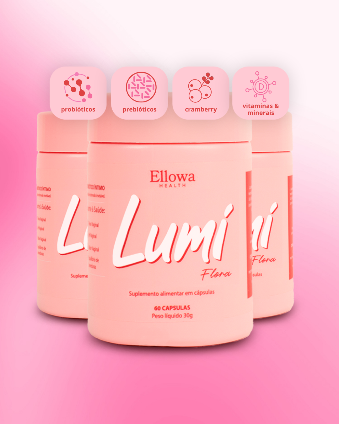 Lumi Flora — Probiótico para Flora Vaginal, ITU e Imunidade | Ellowa ...